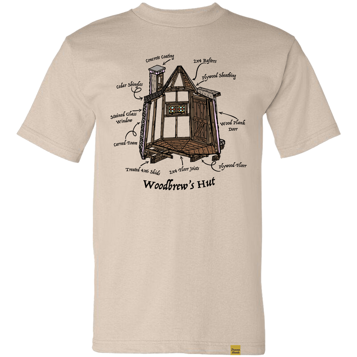 The Woodbrew Hut Shirt - 100% Made in USA - Proven Hands